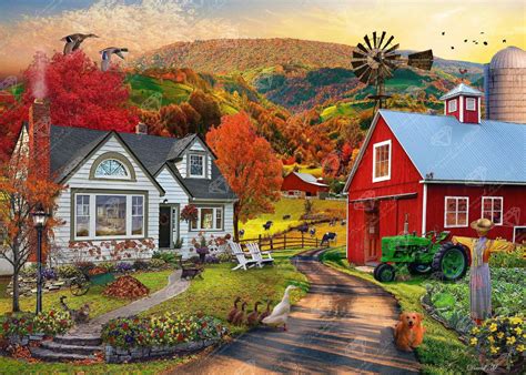 Jigsaw Puzzle Farm Country By David Mcclean 70 Pieces Jigidi