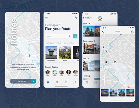 Routes UI Project Prototype Behance