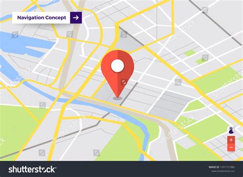 Illustrations Design Concept Location Maps Road Stock Vector Royalty Free 1331157386