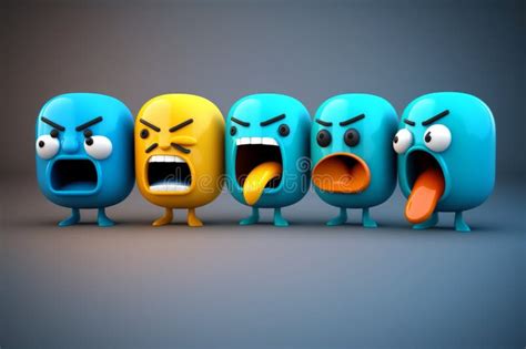 3d Illustration Of Smiley Emoticon Of World Emoji Day Stock