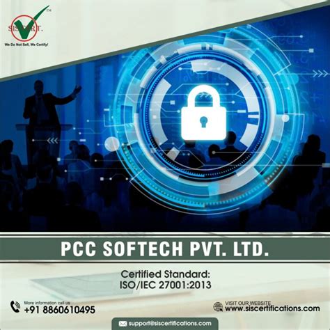 Pcc Softech Pvt Ltd Achieved Isoiec 270012013 Certification