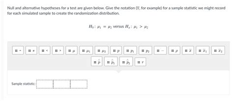 solved null and alternative hypotheses for a test are given