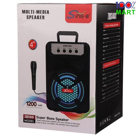 [100 Mart] Sing E Multi Media Speaker With Mic Shopee Malaysia