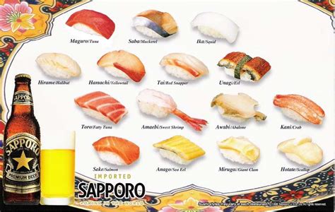Types Of Sushi Different Types Of Sushi Sushi