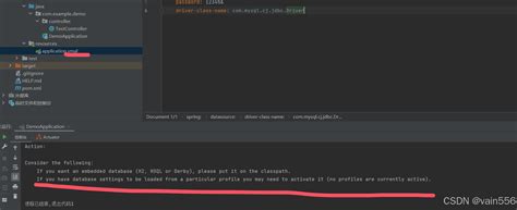 springboot报错：failed to configure a datasource ‘url‘ attribute is not specified and no embedded