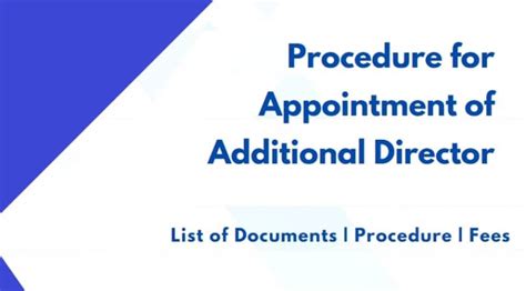 5 Step Procedure For Appointment Of Additional Director In Company