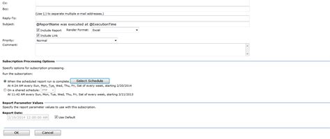 Reporting Services Ssrs Subscription Update Stack Overflow