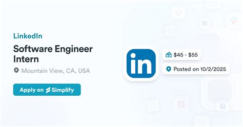 Software Engineer Intern Linkedin Simplify Jobs