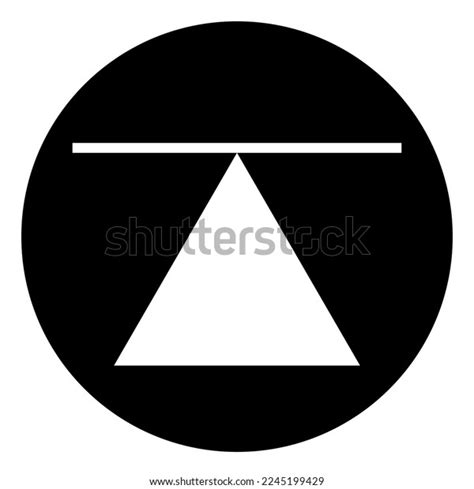Center Gravity Symbol Signvector Illustration Isolated Stock Vector Royalty Free 2245199429