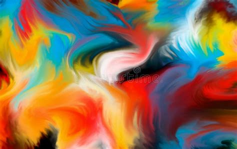 Abstract Clouds Multicolor Dynamic Background Colored Fluid Explosion Stock Illustration