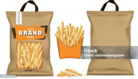 캐리 핸들이 있는 감자 튀김용 디자인 패키징일러스트 벡터 프렌치 프라이에 대한 스톡 벡터 아트 및 기타 이미지 프렌치 프라이 0명 3차원 형태 Istock