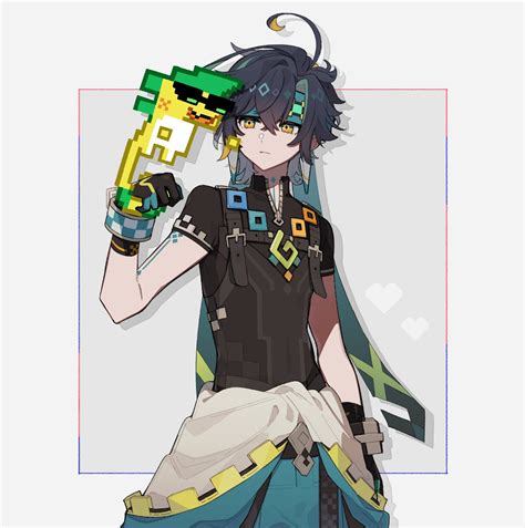 Kinich And Ajaw Genshin Impact Drawn By Gomasio Ny Danbooru