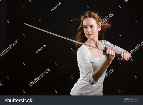 Female Katana Over Royalty Free Licensable Stock Photos Shutterstock