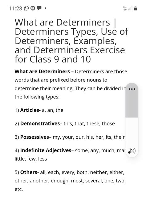 Determiners English Notes Teachmint