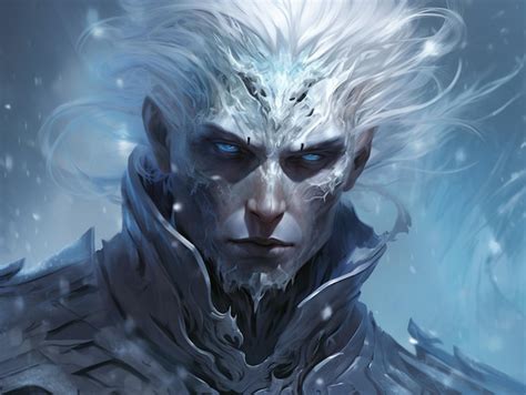 Premium AI Image Frost Mage Character Art
