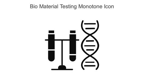 bio material testing monotone icon in powerpoint pptx png and editable