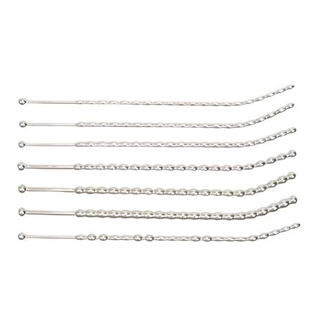 Stainless Steel Angled Beaded Urethral Sound Stainless Steel Angled Beaded Urethral Sound