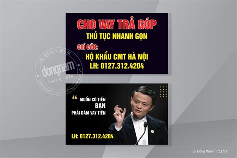 29 Mẫu Card Visit Cho Vay Tiền Và Mame Card Cầm đồ đẹp
