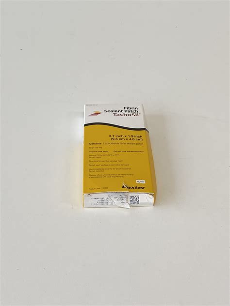 Pn 12075277 For Sale Baxter Fibrin Sealant Patch Tachosil 12075277