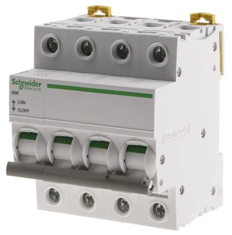 A9s65463 Schneider Electric Schneider Electric 4p Pole Isolator Switch 63a Maximum Current
