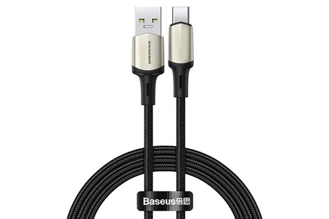 قیمت کابل شارژ باسئوس Type A به Type C مدل Cafule Support Vooc با طول 1 متر