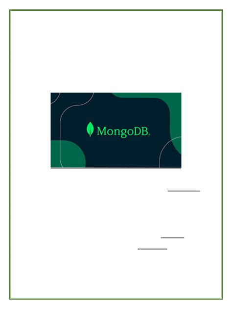 trabajo de tic mongodb pdf mongo db bases de datos