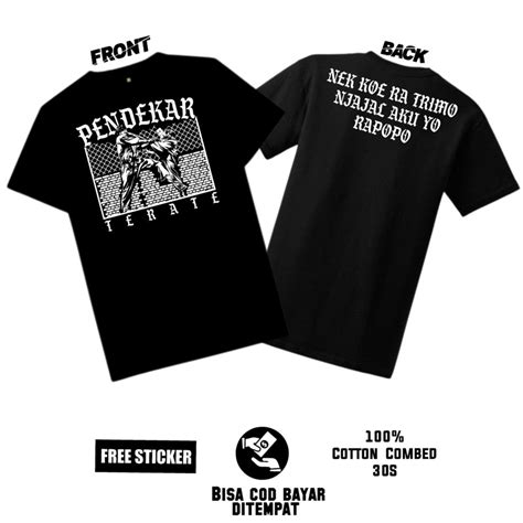 Jual Kaos Psht Pendekar Terate Nek Koe Ra Trimo Shopee Indonesia