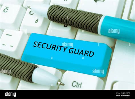 Handwriting Text Security Guard Business Approach Tools Used To Manage Multiple Security