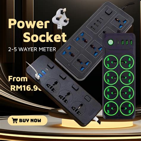 Universal 4 6 Power Socket Extension With Usb Ports Power Strip Surge Protector Adapter Socket