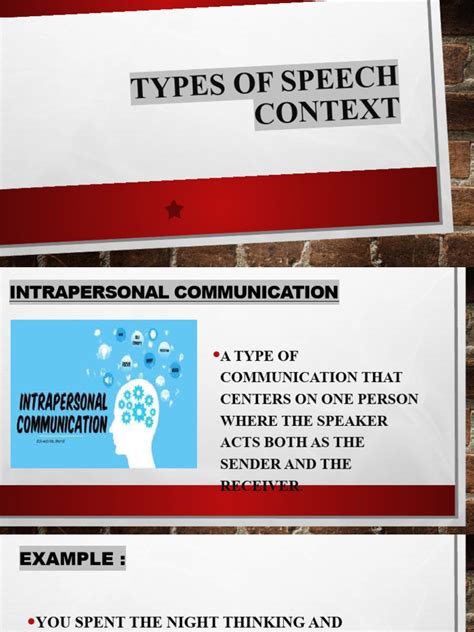types of speech context pdf