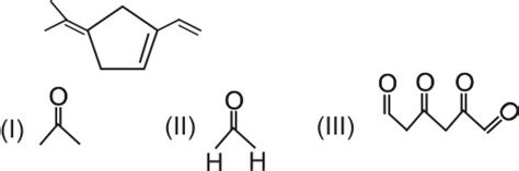 The Set Of Products Obtained Upon Reductive Ozonolysis Of The Given