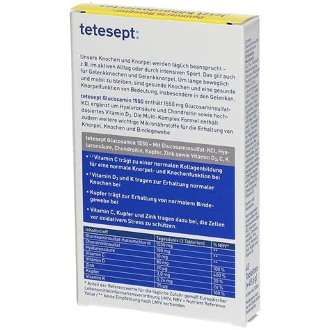 Tetesept® Glucosamin 1550 40 St Shop Apotheke