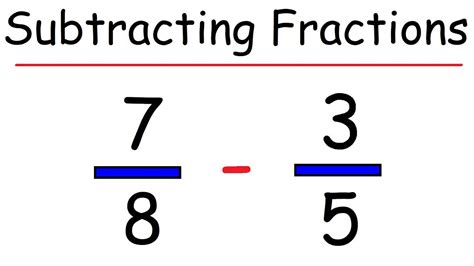 Subtracting Fractions Practice Fun Fraction Subtraction Practice For