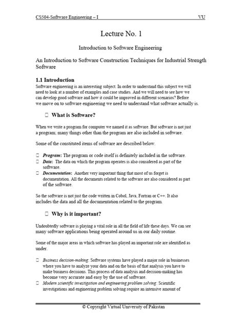 Lec 1 Pdf Engineering Software