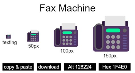 Fax Machine Emoji And Codes