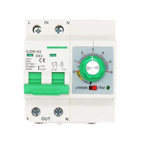 Water Pump Motor Timer Countdown Circuit Breaker With Time Function 0 60 Minutes 0 6 Hours Timer
