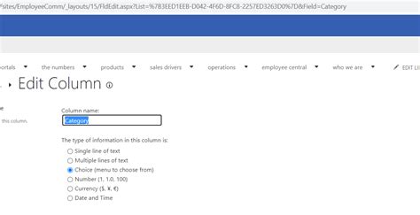 Sharepoint Online Choice Field Which Allow Multiple Selection Is Not