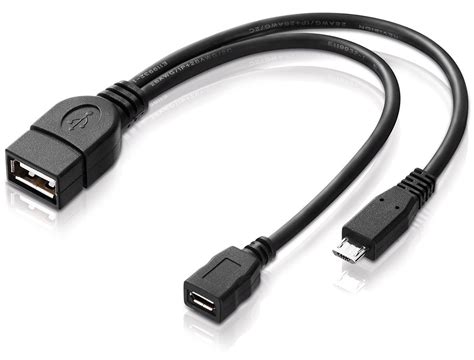 Usb Cables Micro Usb Host Otg Cable With Micro Usb Power Connector 20cm Was Sold For R79 04