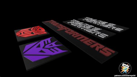 🤖 Transformers Logosemblems・ Stl File For 3d Printing・cults