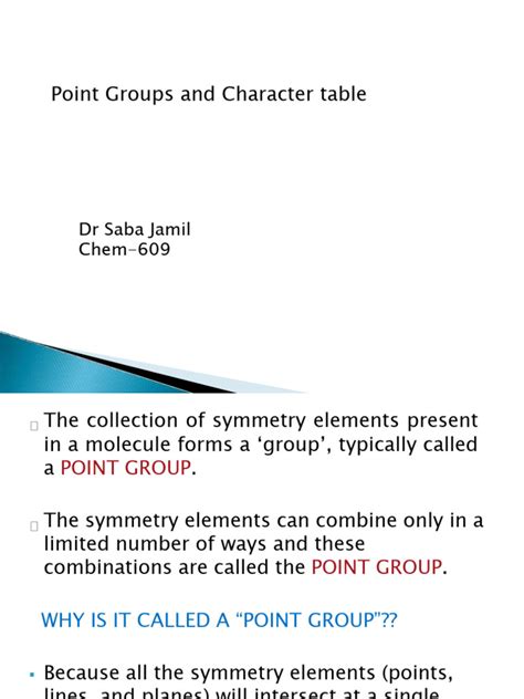 point groups pdf chemical substances mathematical physics