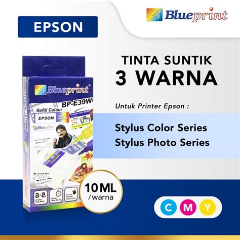 Jual Blueprint Tinta Suntik Warna Refill Colour Printer Epson Shopee Indonesia