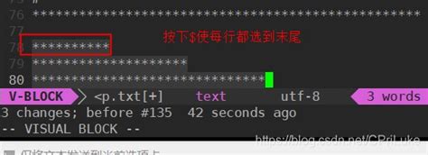 Vim在不相等的多行末尾插入相同字符串gvim 多行词尾 Csdn博客 Vim在不相等的多行末尾插入相同字符串gvim 多行词尾 Csdn博客