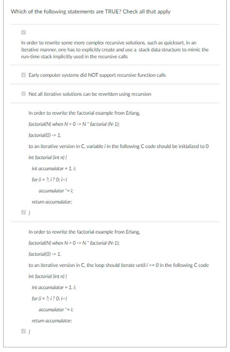 Solved Which Of The Following Statements About Erlang Are