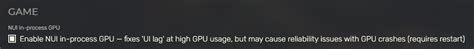 Enable NUI In Process GPU UI Lag Fix Setting FiveM Discussion Cfx Re Community