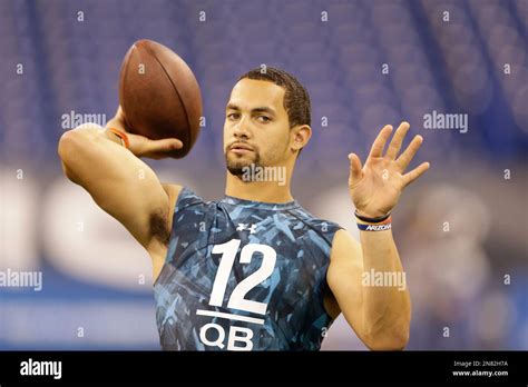 Arizona Quarterback Matt Scott Runs A Drill At The Nfl Football