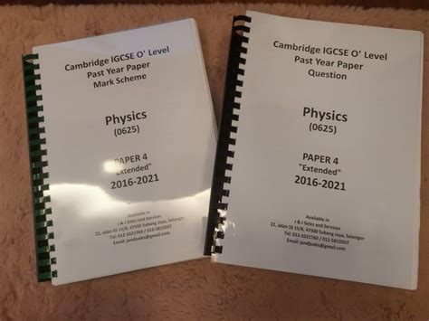Igcse O Level Physics Paper 4 Past Papers 0625 Hobbies And Toys Books