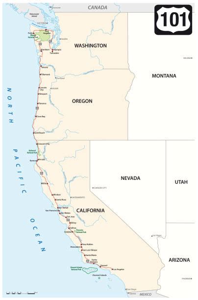 Map Of California 101 Freeway