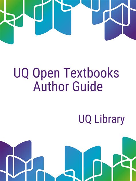 uq open textbooks author guide