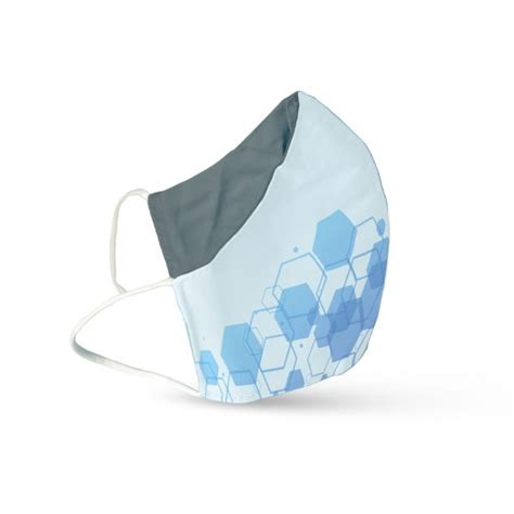 Hexagon Face Mask For Adults Green O Ganic
