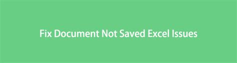 Solved Excel Won T Save Fix And Retrieve Excel Documents